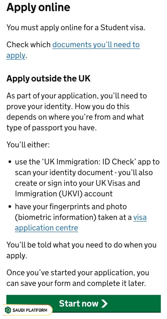 UK Student visa from Saudi: Application, Requirements, Processing time