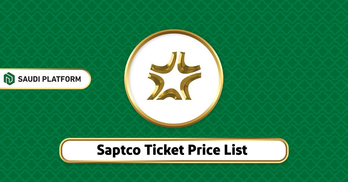 Saptco Ticket Price List 2026